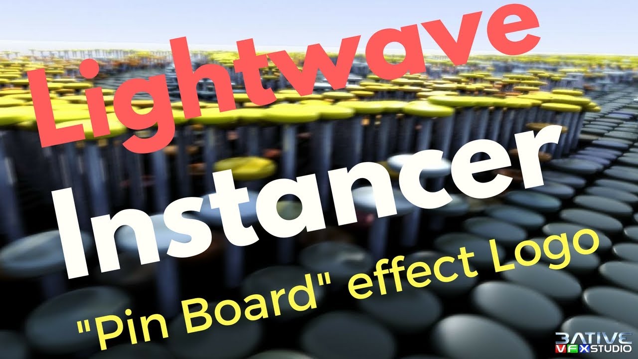 Lightwave Instancer - Coloured (colored) "Pin Board" - YouTube