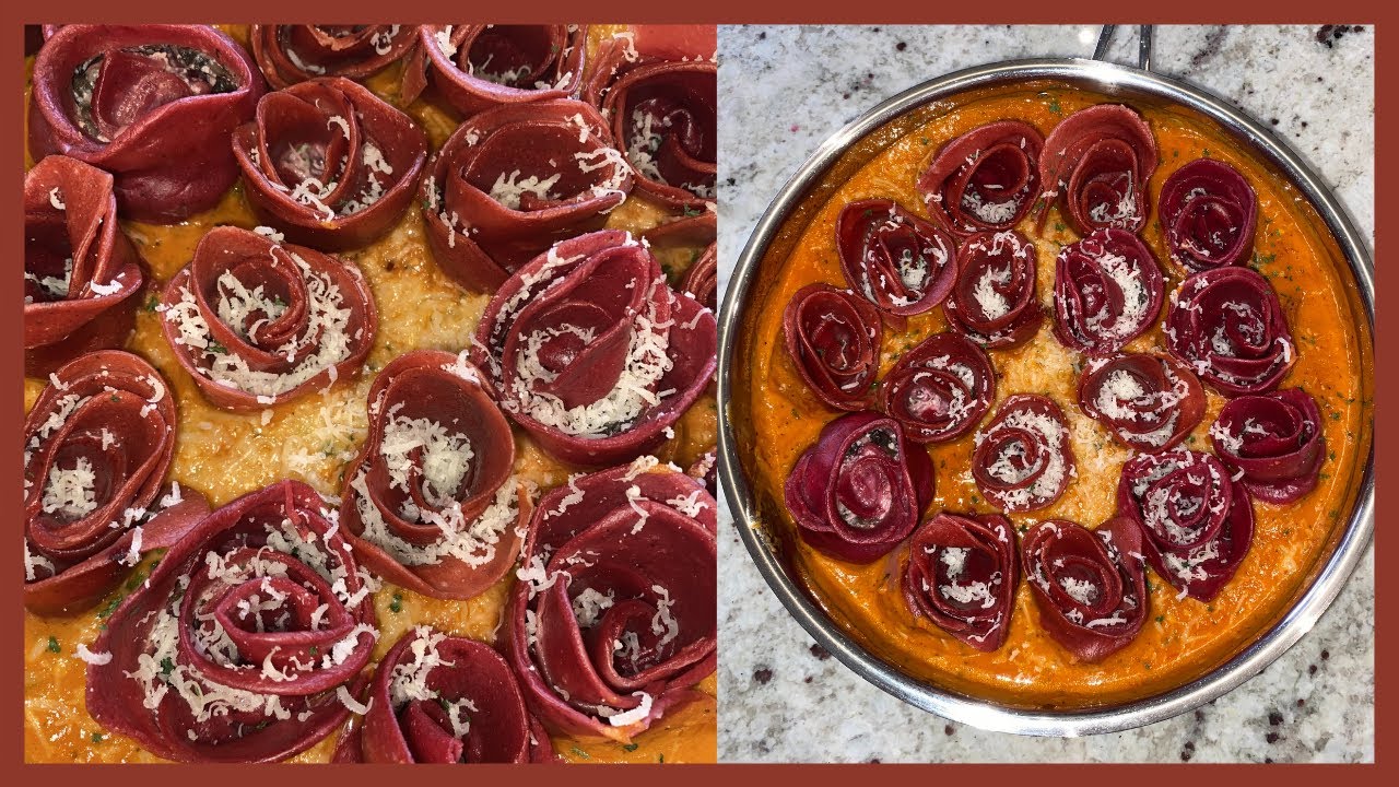 Ravioli Roses for Valentine's Day - YouTube