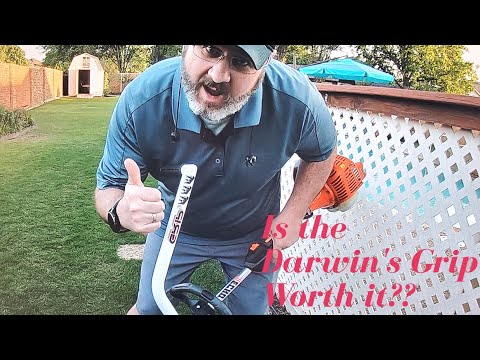 Darwin's Grip installed on my Echo trimmer. - YouTube