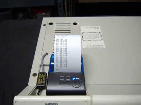 Thermal Printer Demo for Midmark M9/M11 Sterilizer/Autoclave - YouTube