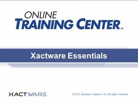 Xactware Essentials Training - YouTube