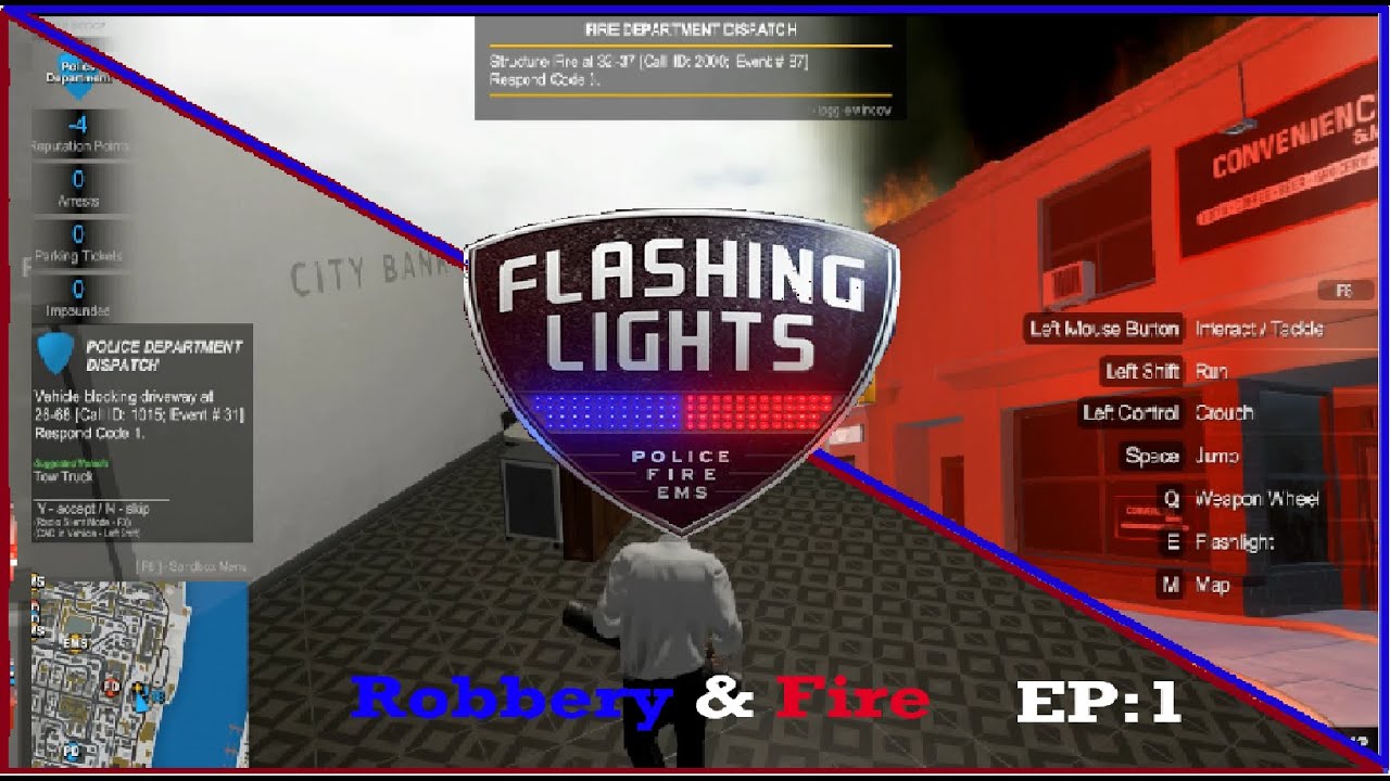 Flashing Lights: Robbery & Fire - YouTube
