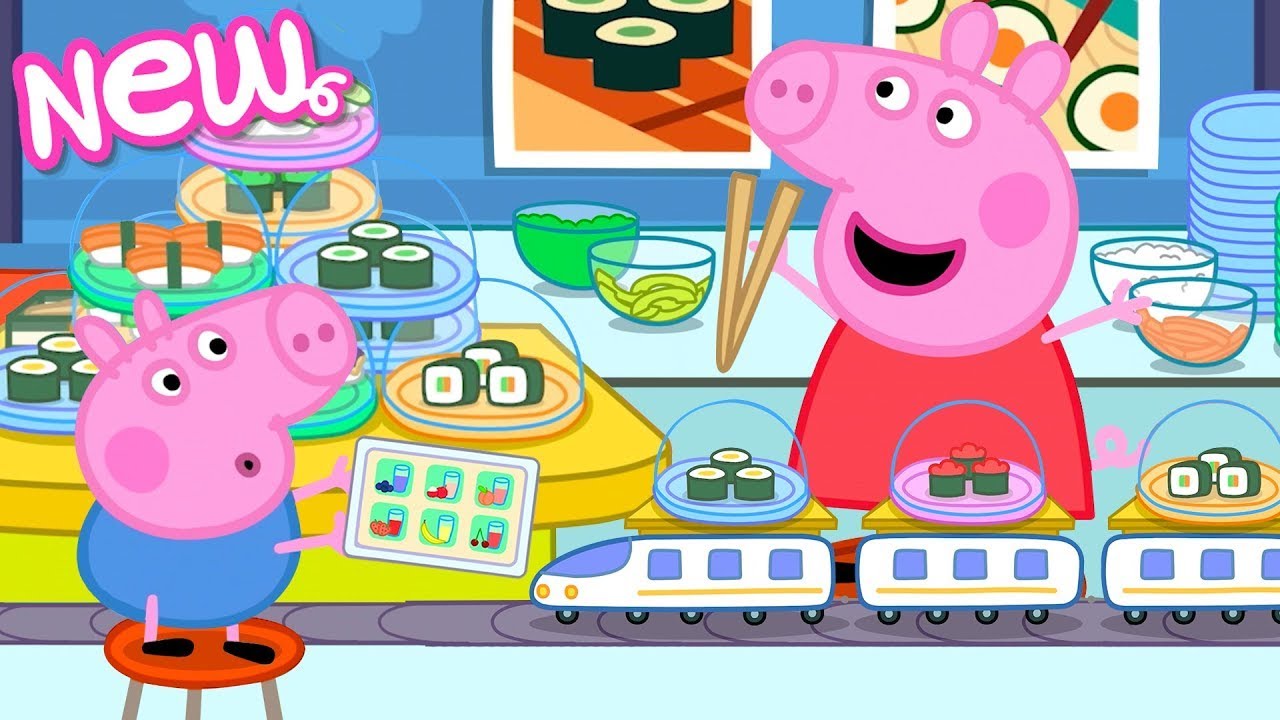 Peppa Pig Tales 🍣 The Super Sushi Train! 🚂 BRAND NEW Peppa Pig Episodes ...
