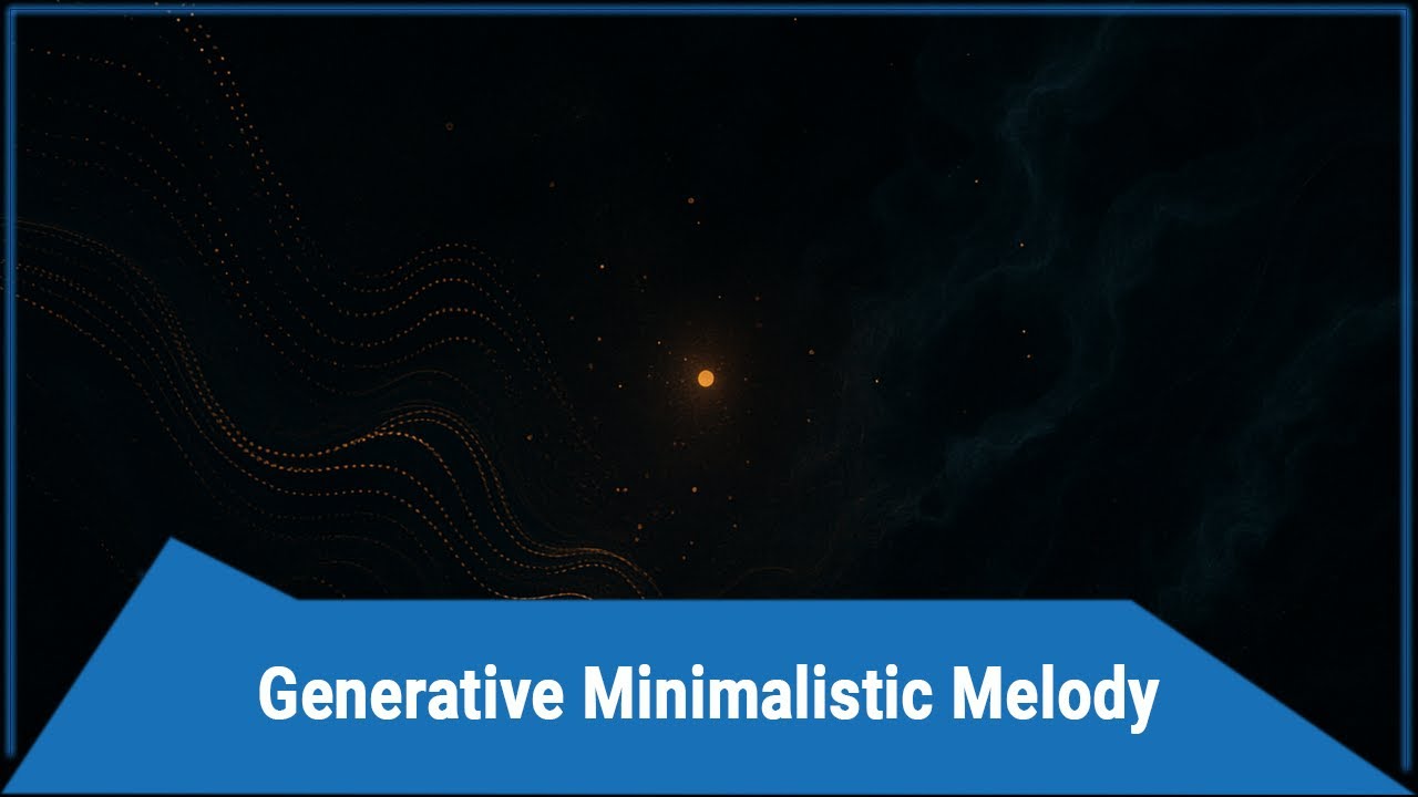 Generative Minimalistic Melody (Software Modular) - YouTube