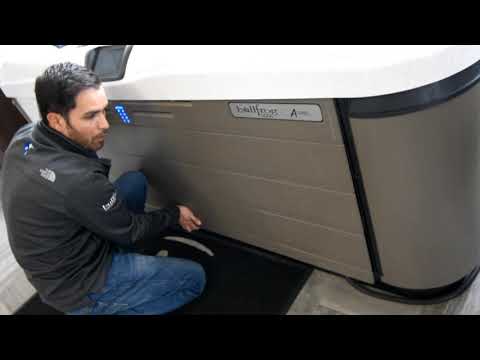 Placing your Front Panel on your Bullfrog Spa - YouTube