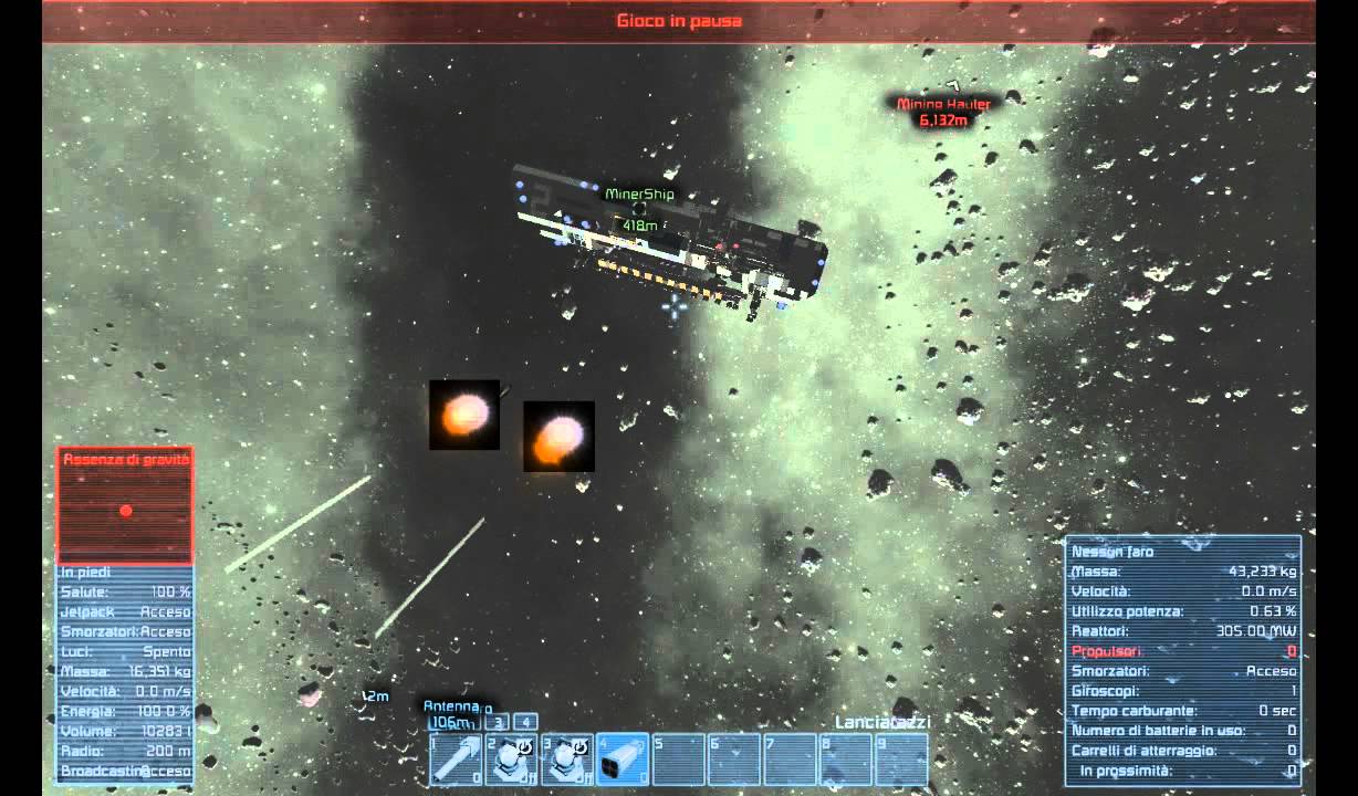 Space Engineers - Nuclear Missile pre alpha - YouTube