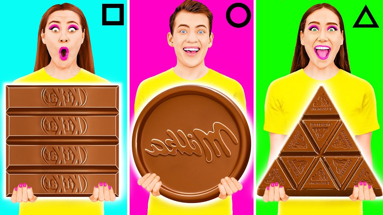 Geometric Shape Food Challenge | Awesome Kitchen Hacks by TeenTeam ...