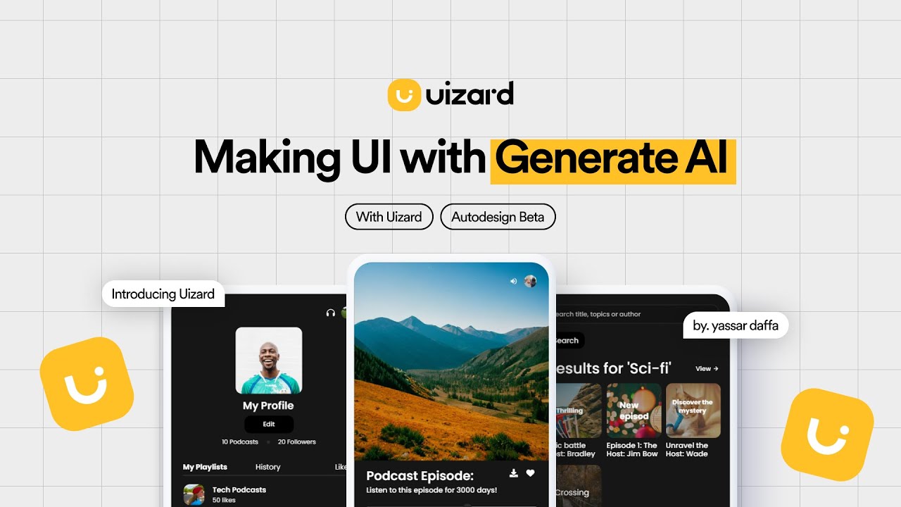 Introducing UIZARD.io | THIS IS INSANE FOR AI BETA #uidesign - YouTube