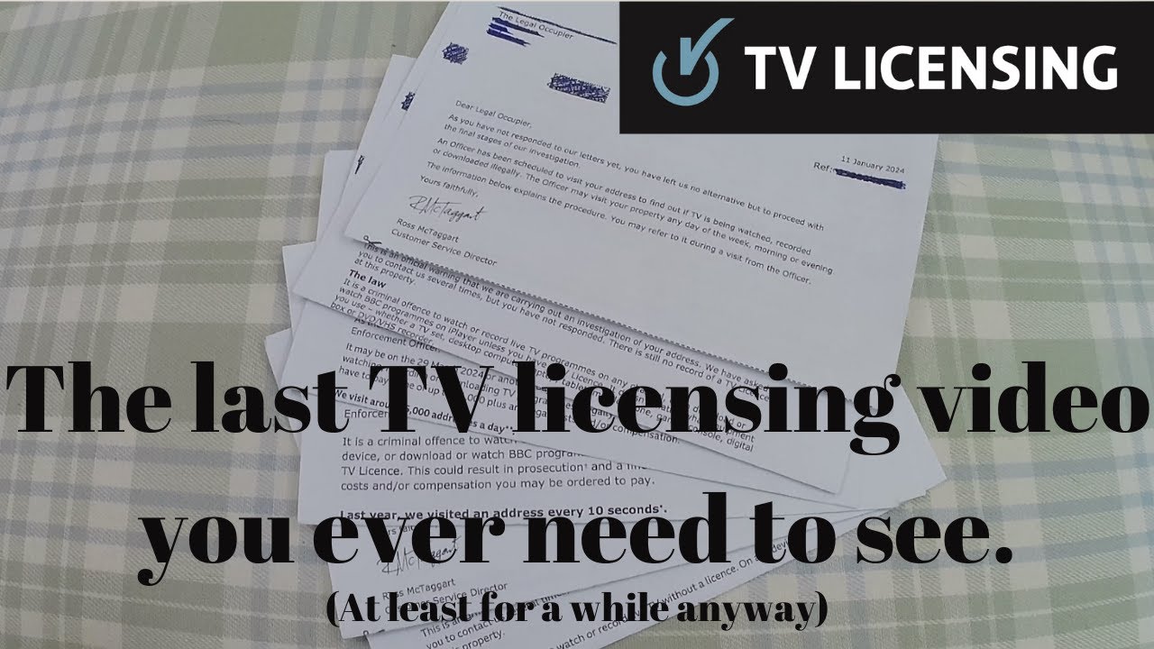 The complete Letter cycle / The last TV Licensing video you need to see ...