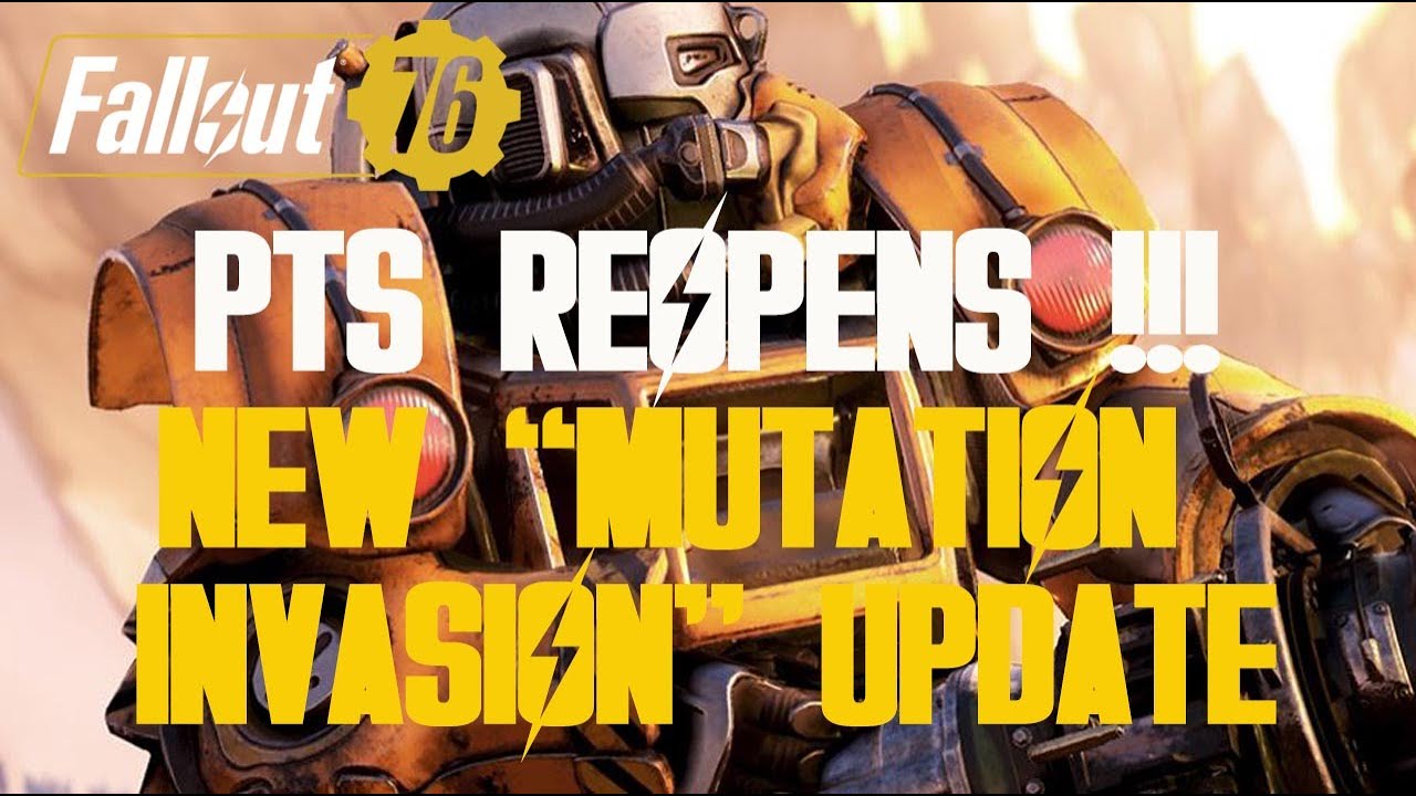 Fallout 76 PTS Reopens for Mutation Invasion UPDATE. - YouTube