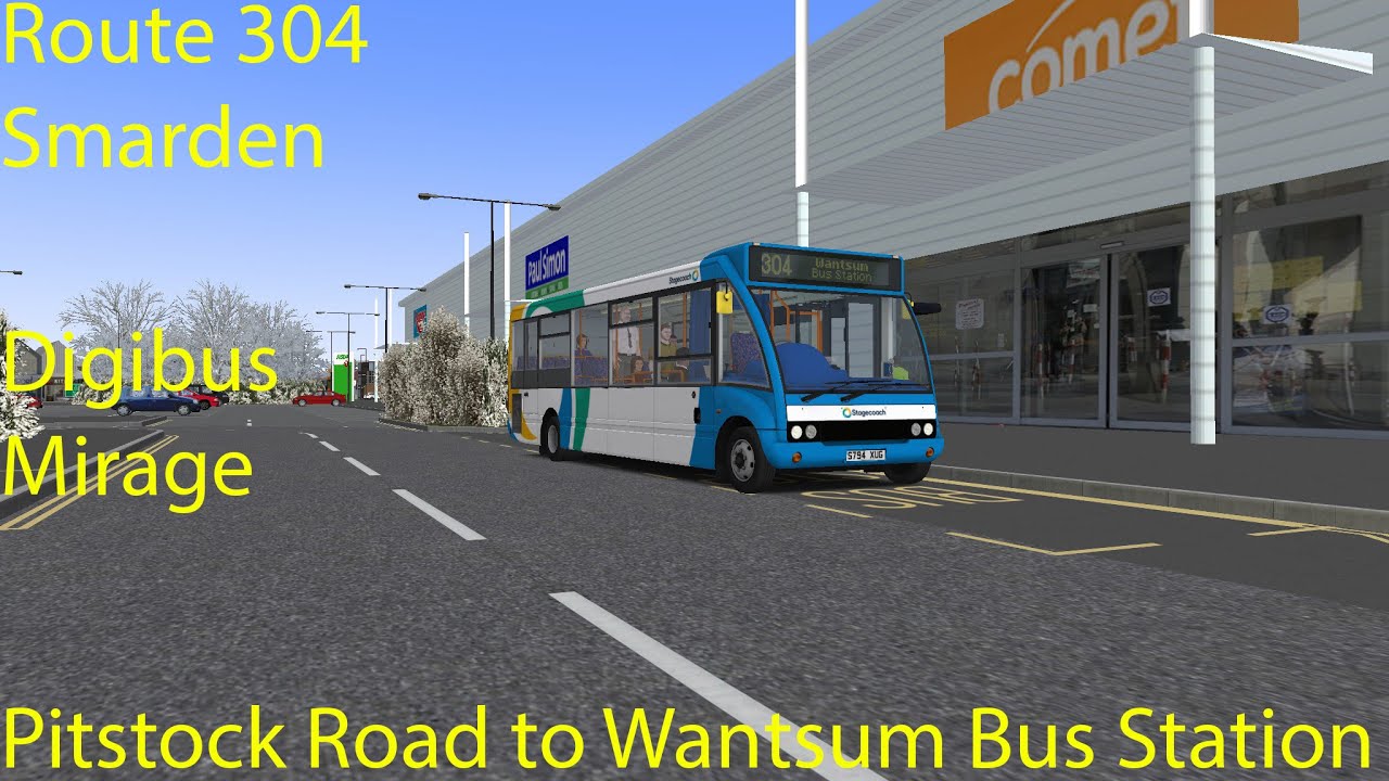 OMSI 2 - Smarden Route 304, Pitstock Road to Wantsum Bus Station ...