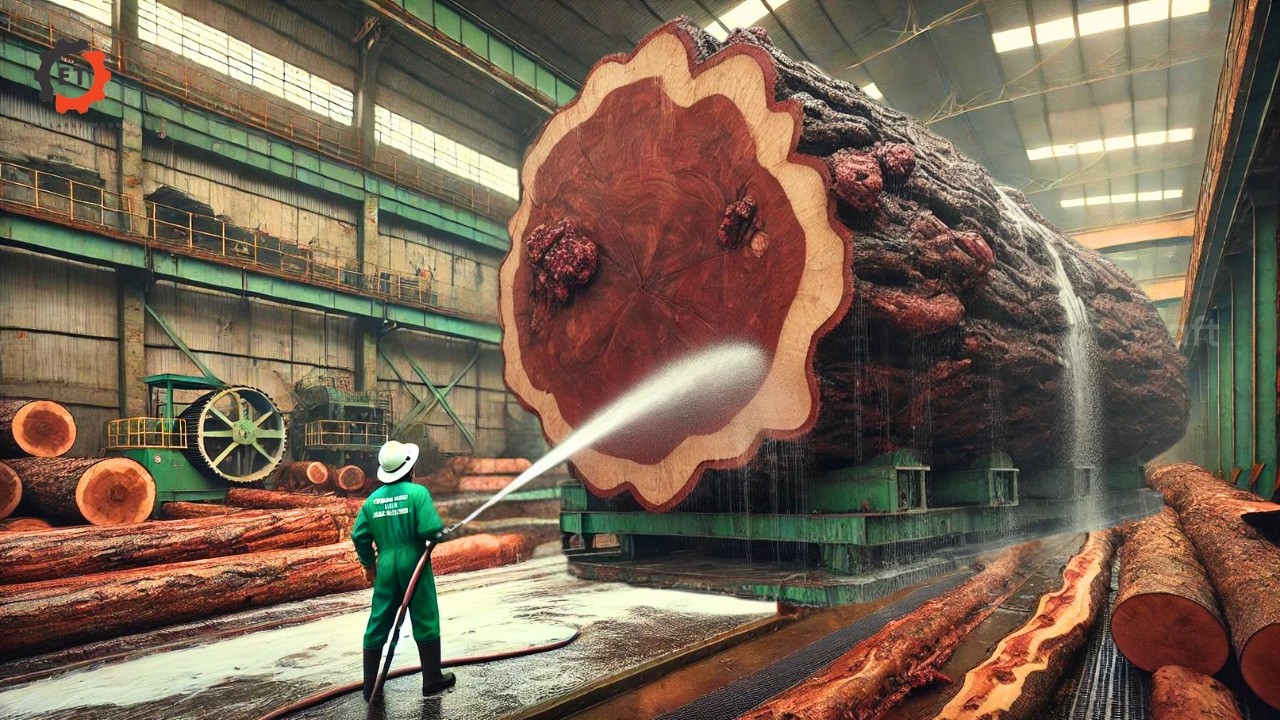 The Journey To Cut The World's Largest Log At Full Capacity, Known As ...