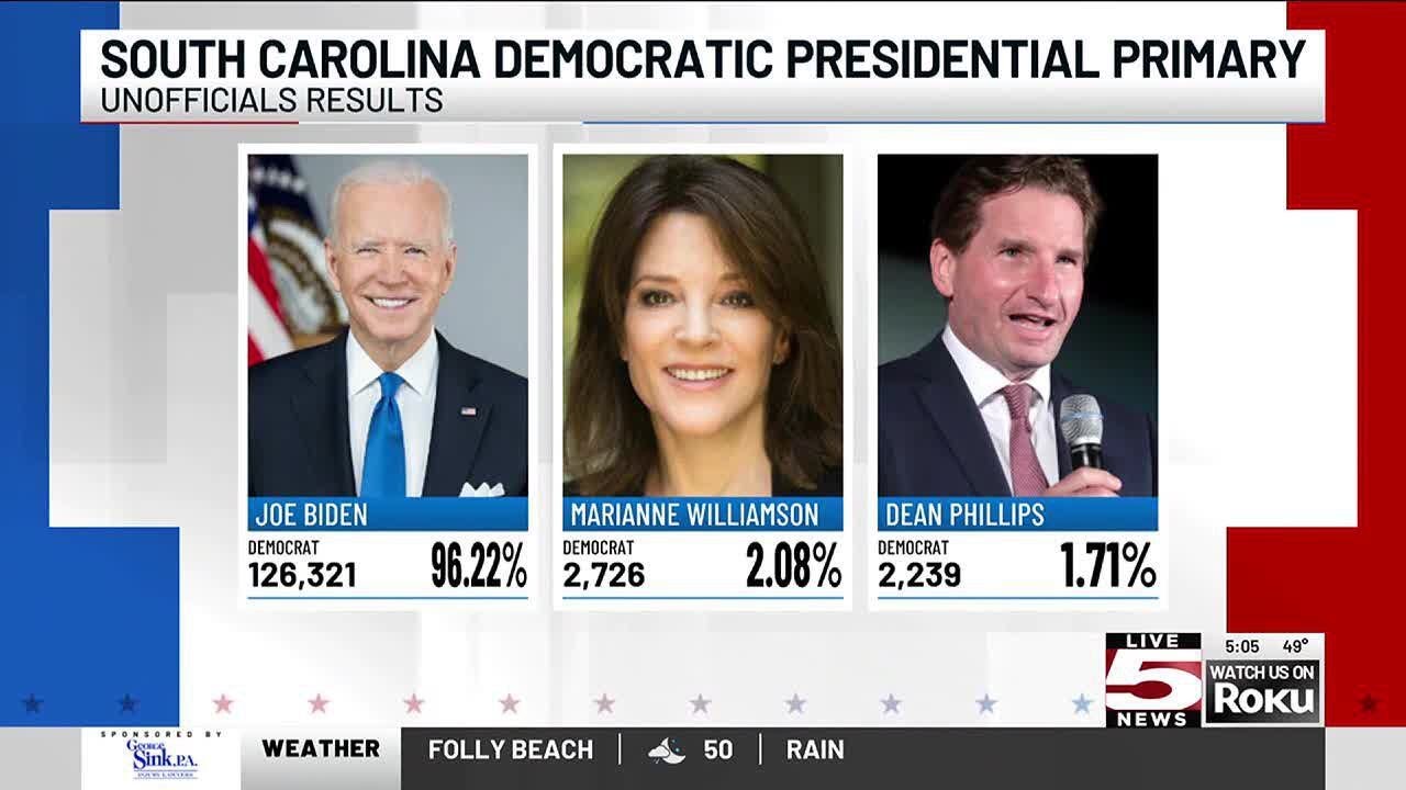 VIDEO: Biden wins South Carolina Democratic Presidential Primary - YouTube