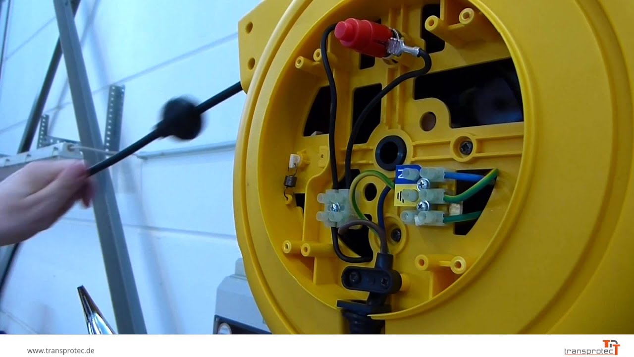 Kabelaufroller / Leitungsaufroller - Spring cable reel - YouTube