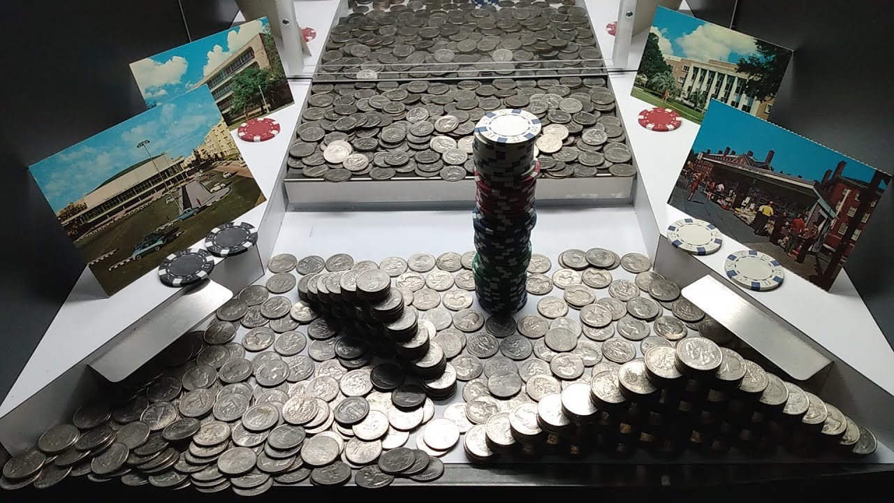 Coin Walls In A Coin Pusher - YouTube