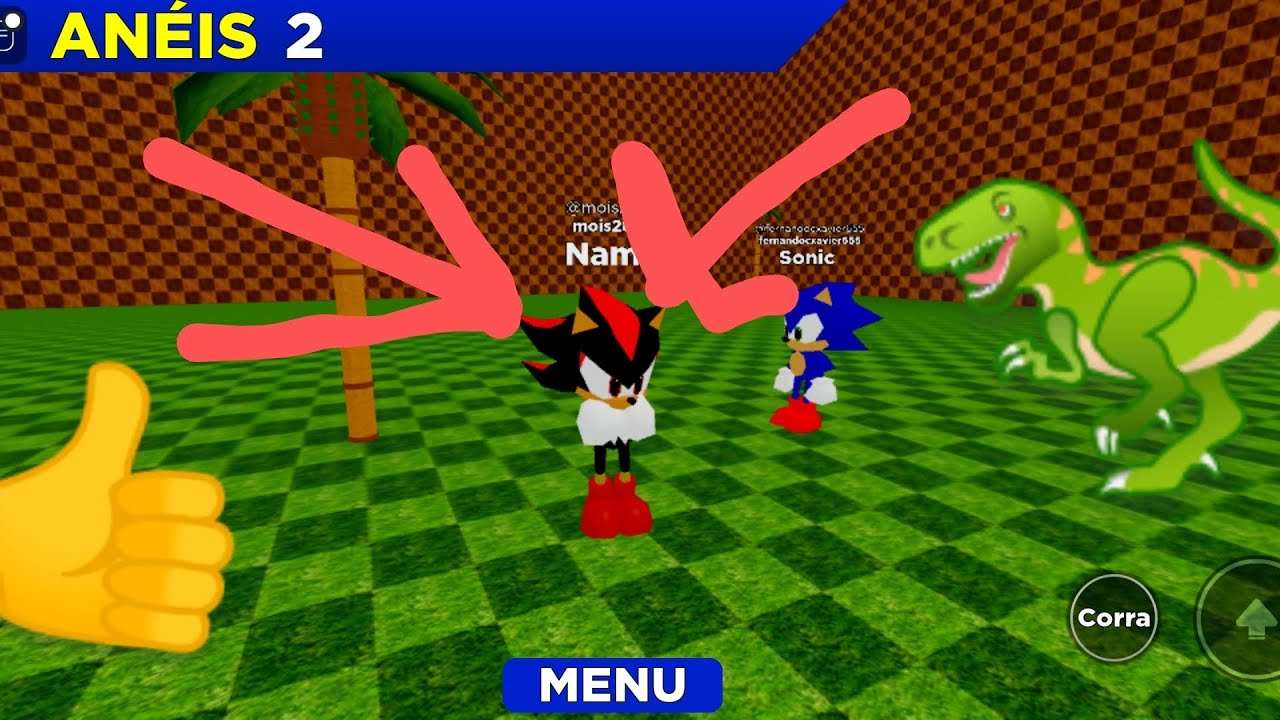 t-rex jogando Sonic parte 1 - YouTube