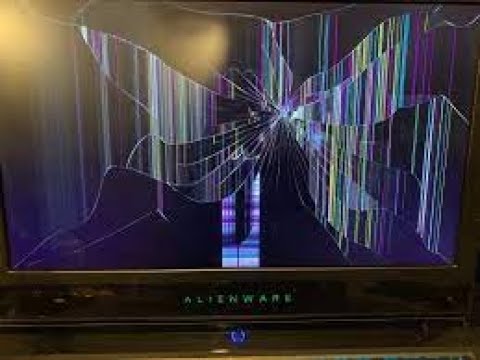How to fix laptop screen broken ' On Alienware Laptop Gaming - YouTube
