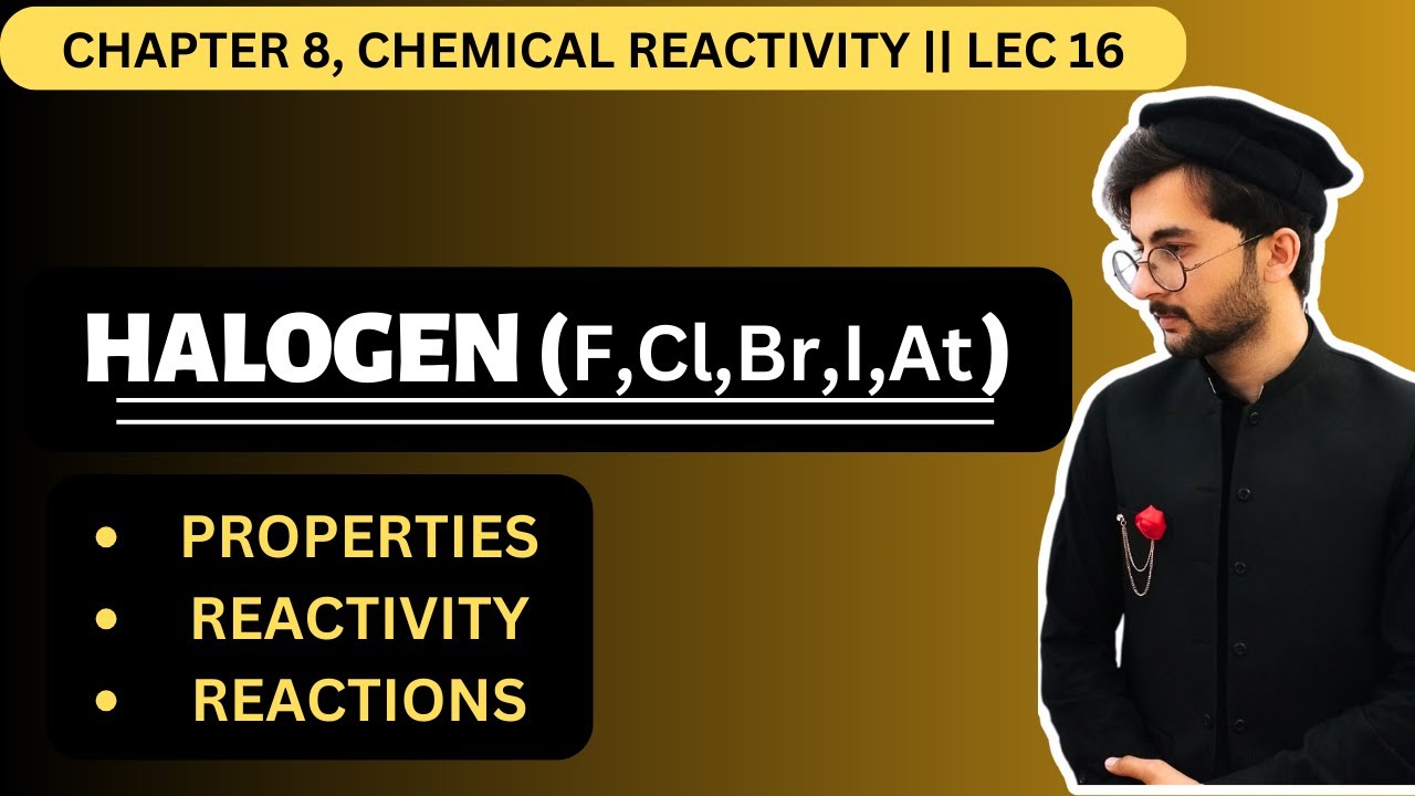 Halogen || reactivity of halogens || reactions of halogens || class 9 ...
