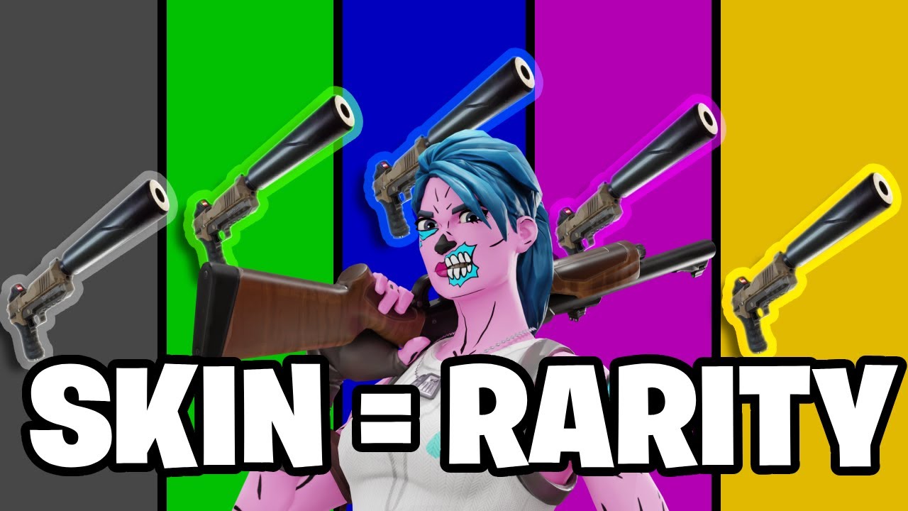 Skin = Rarity *Fortnite Challenge* - YouTube