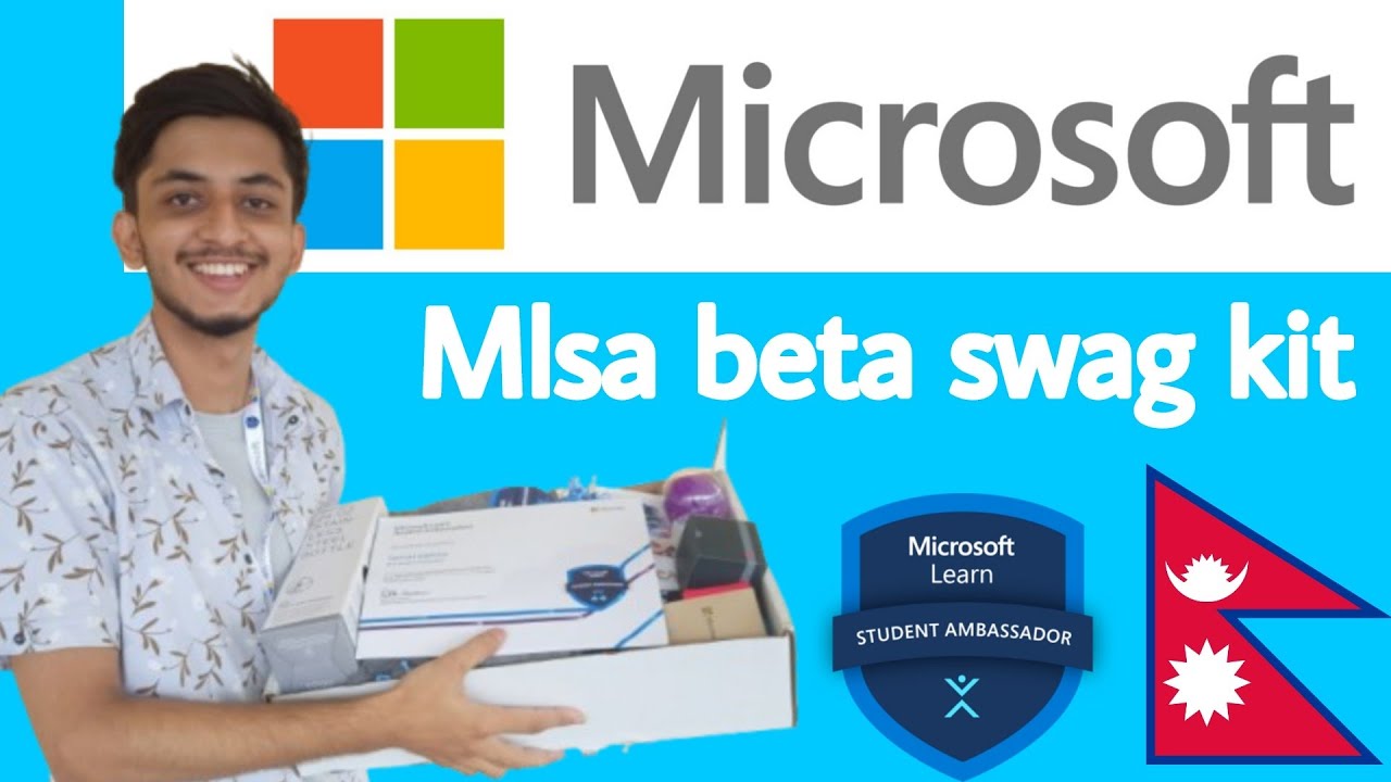 Vlog - 14 : Microsoft Learn Student Ambassador ।। Mlsa beta swag kit ...
