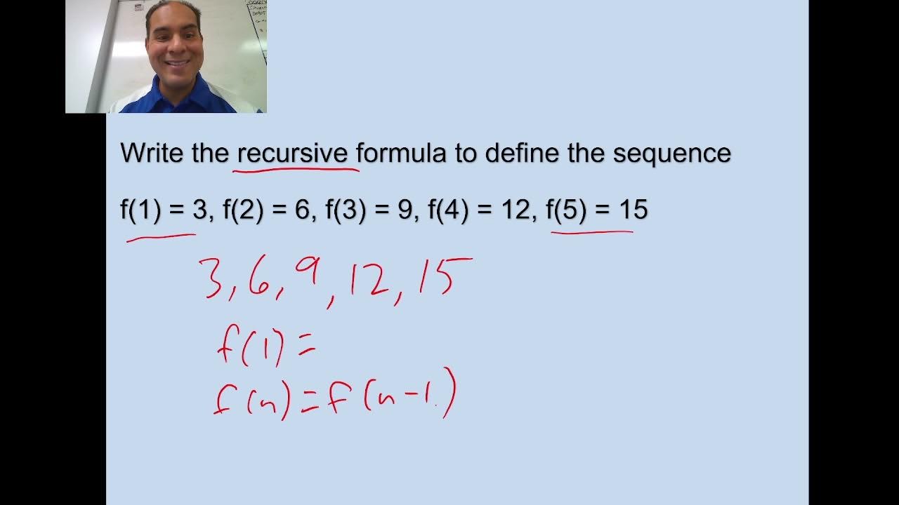 1 - Write Function Notation in Rescursive Form - YouTube