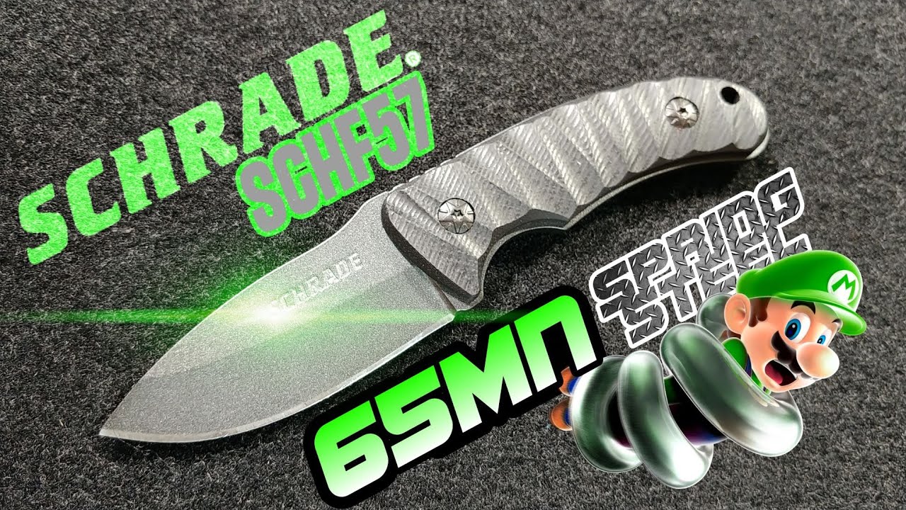 Schrade SCHF57 Compact Fixed Blade - Carbon Spring Steel! | Knife ...