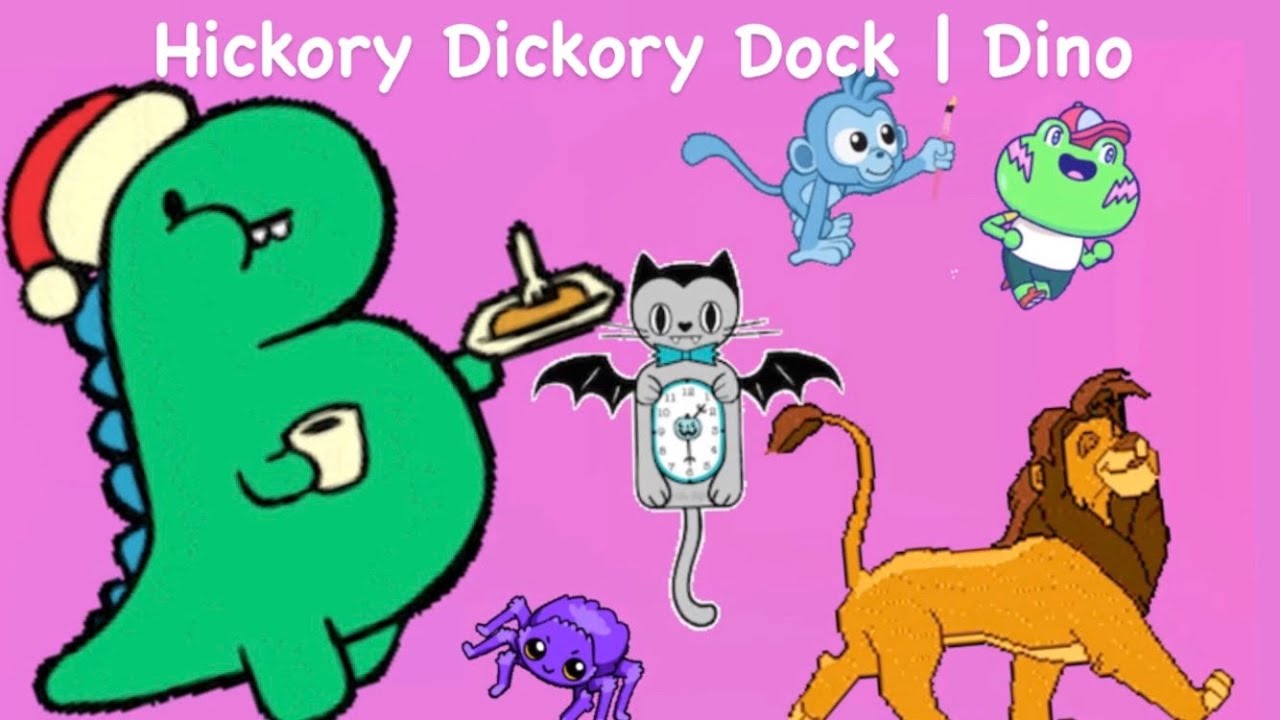 Hickory Dickory Dock | Hickory Dickory Dock Dino | English Nursery ...