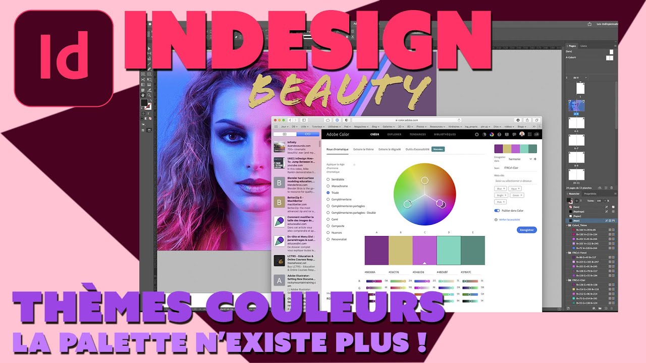 Indesign - Astuces - Thèmes couleurs - YouTube