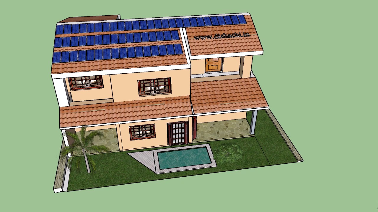 solar rooftop 3D Animation - YouTube