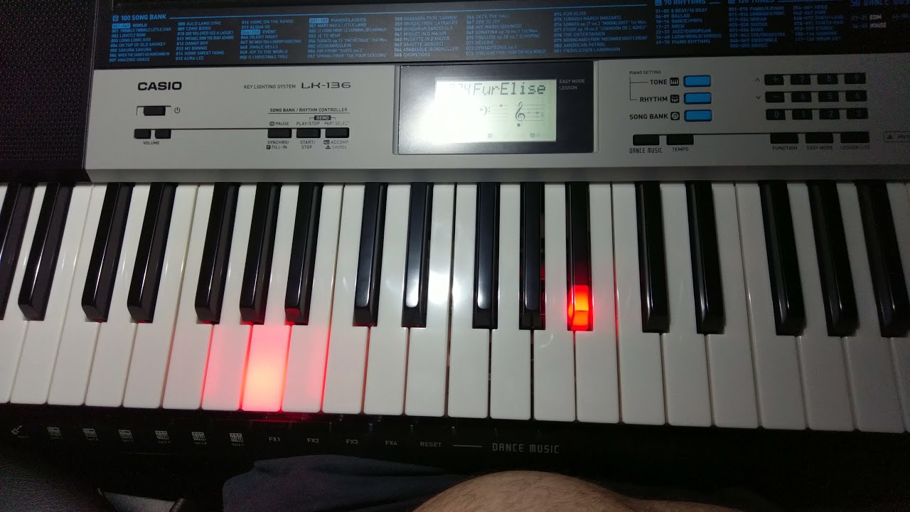 Casio lk-136 first test - YouTube