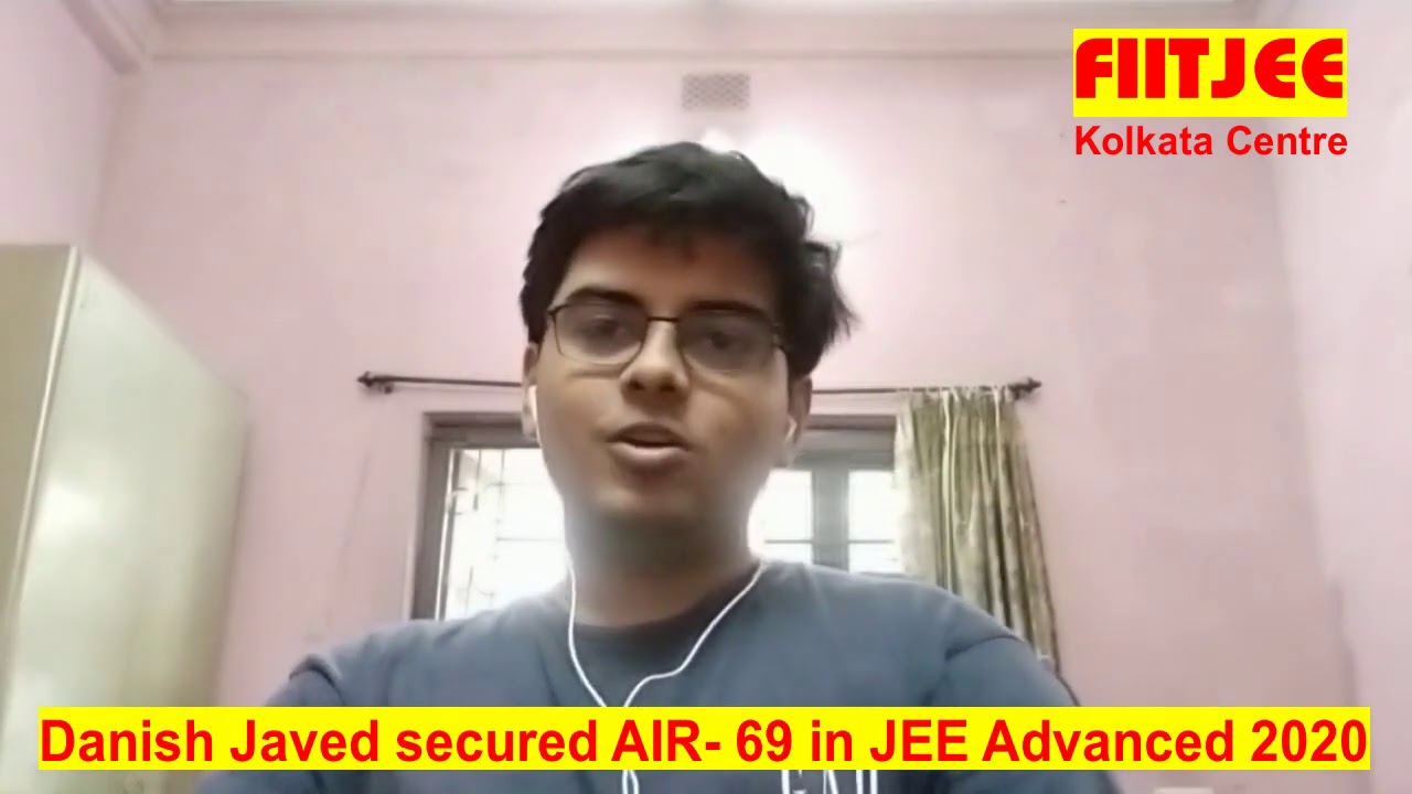 Danish Javed Secured AIR-69 in JEE Advance 2020 - YouTube