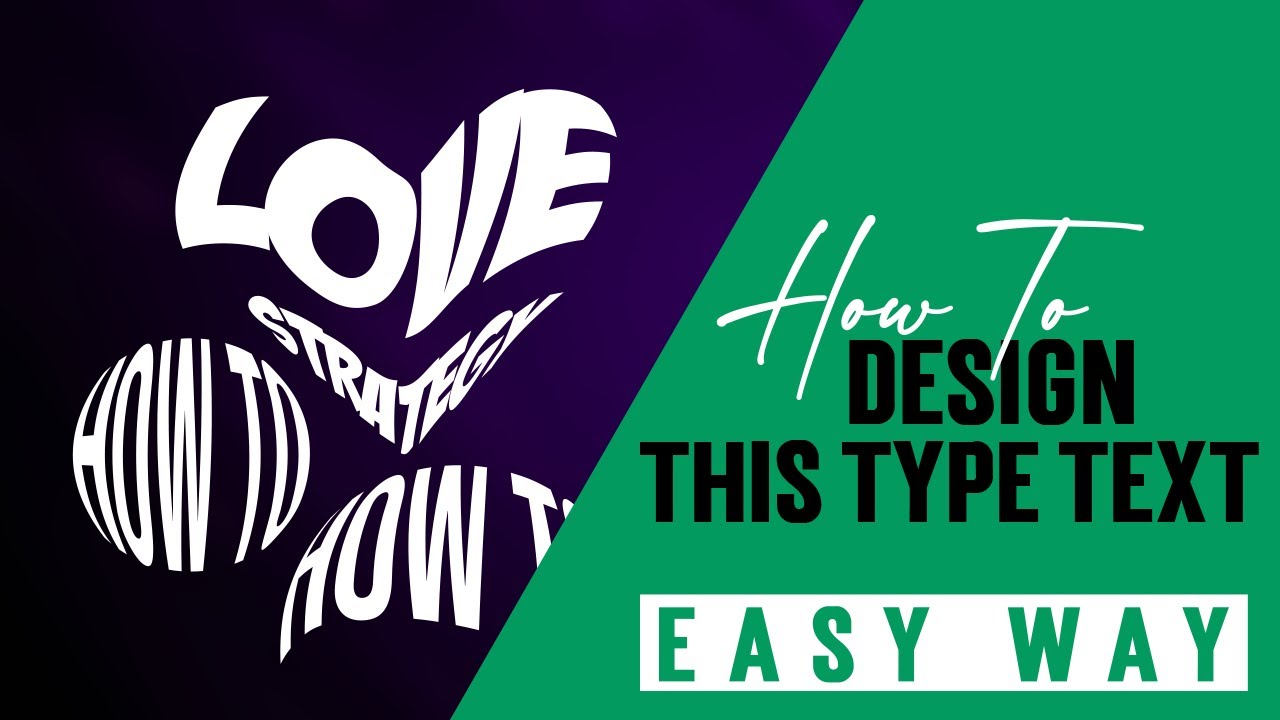 Envelope distort tutorial Adobe Illustrator I Curve Type Text Design ...