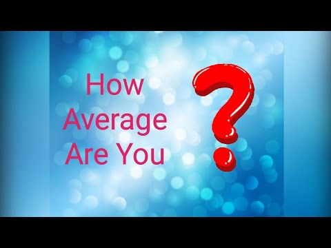 Comparison: How Average Are You? - YouTube