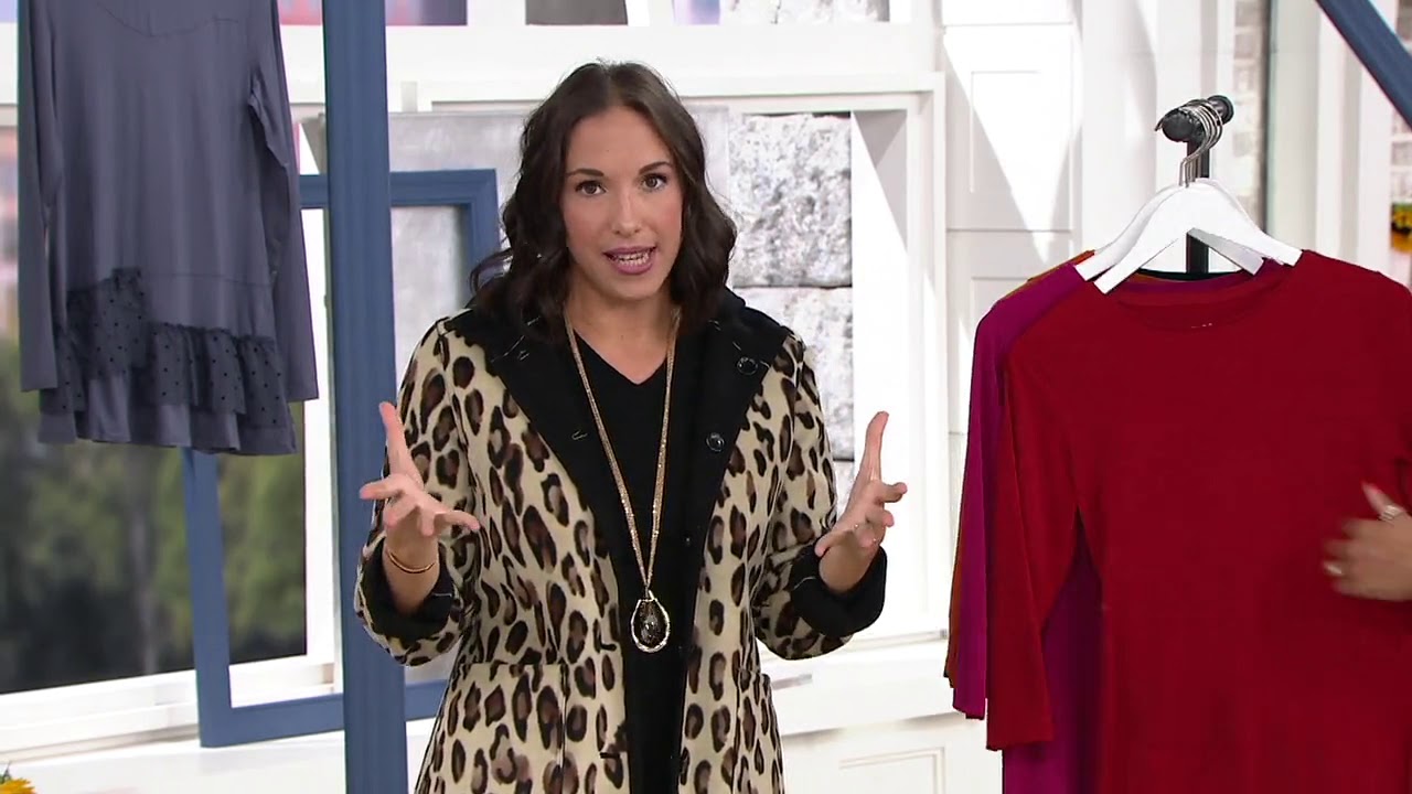 Susan Graver Modern Essentials Liquid Knit Top on QVC - YouTube