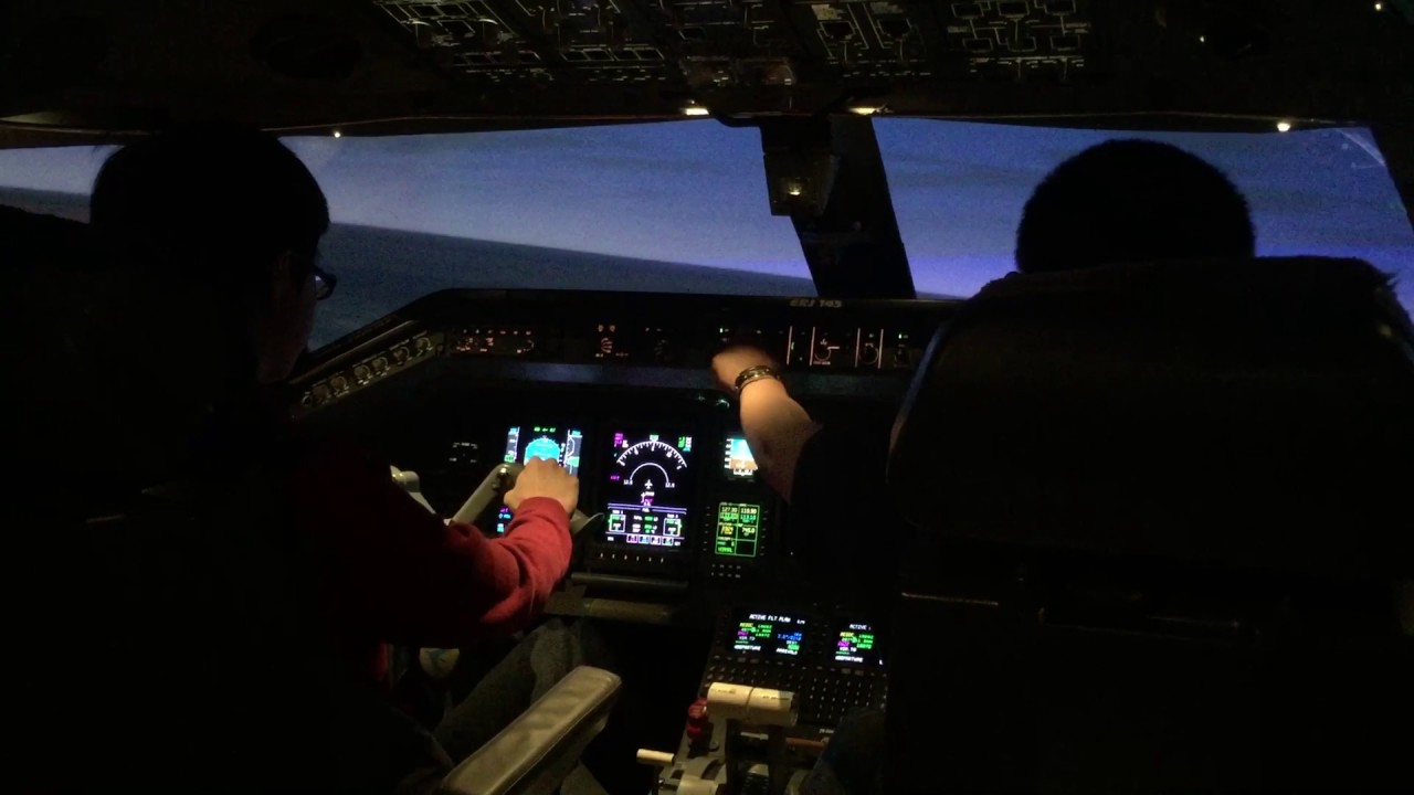ERJ-145 Full-Motion Simulator Full Flight - YouTube