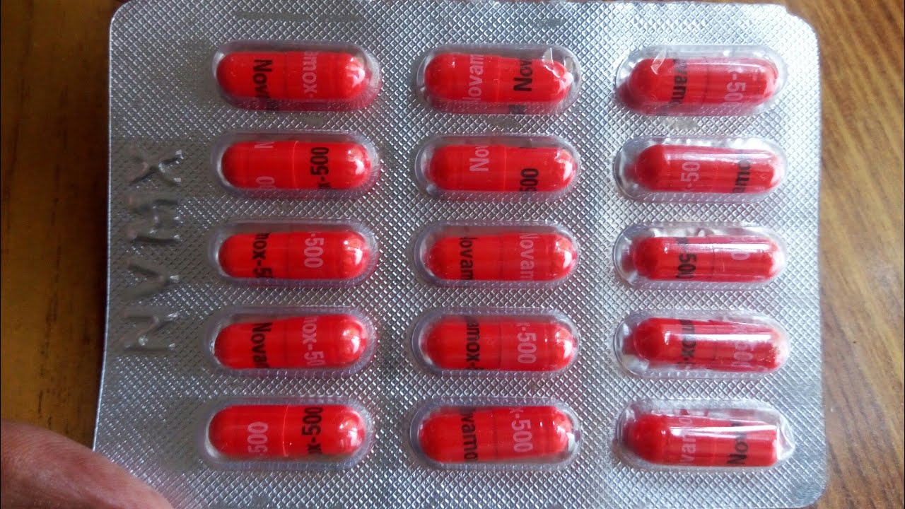 NOVAMOX 500 cap.Rx_Amoxicillin use bacterial inf., Sujak, blood inf ...