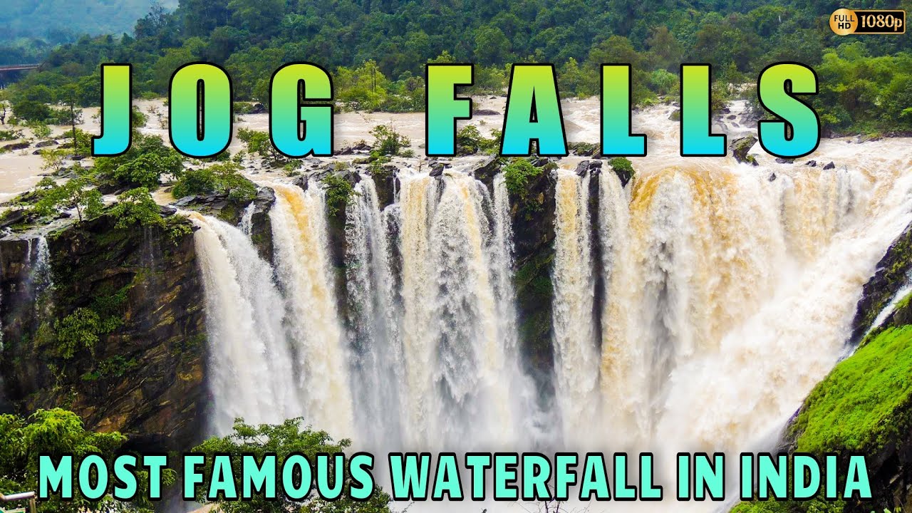 Jog Falls | Most Visited Falls in India | Aerial View | World Famous ...