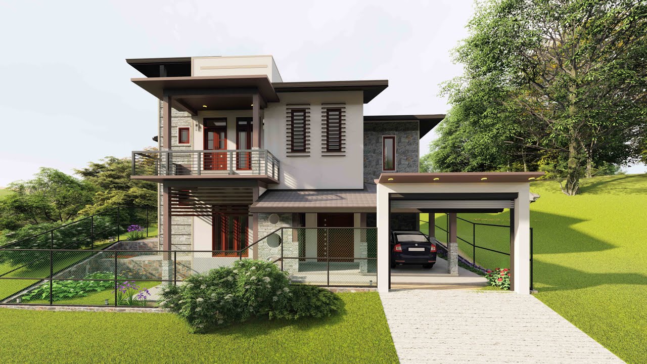Sri Lankan home design (M Home Design -152) - YouTube