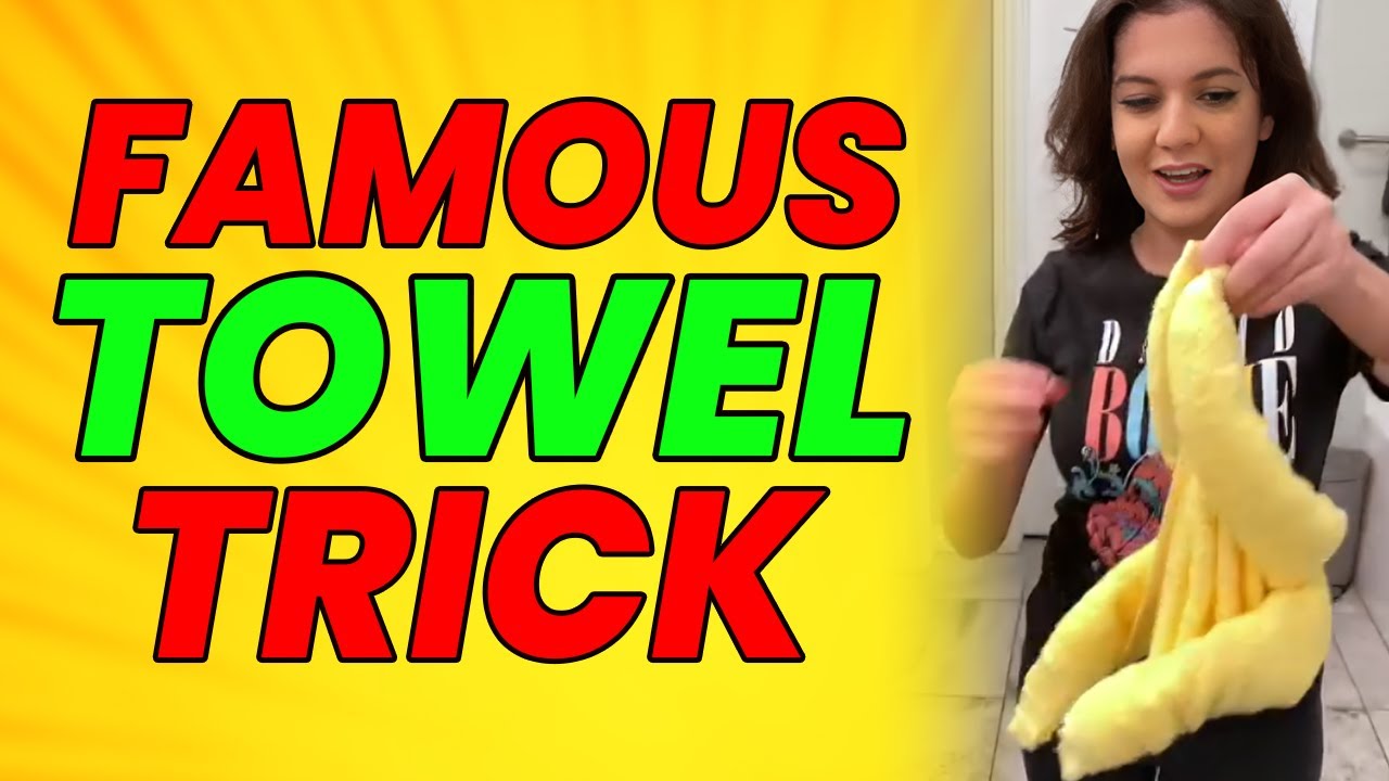 This is hilarious famous towel trick - YouTube
