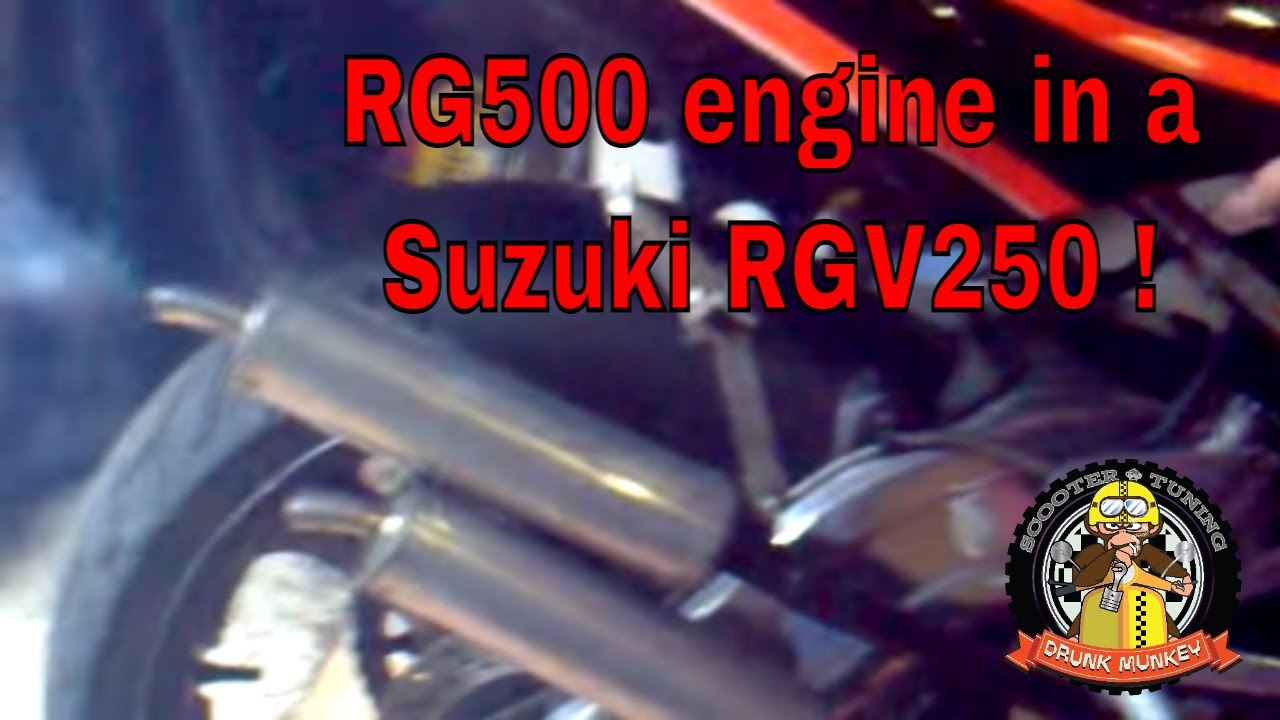 Mick Abbey RG 500 engine shoehorned into a Suzuki RGV 250 chassis ...