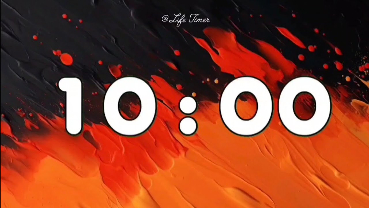 10 Minutes Countdown Timer with Ticking Sound | Focus & Productivity # ...