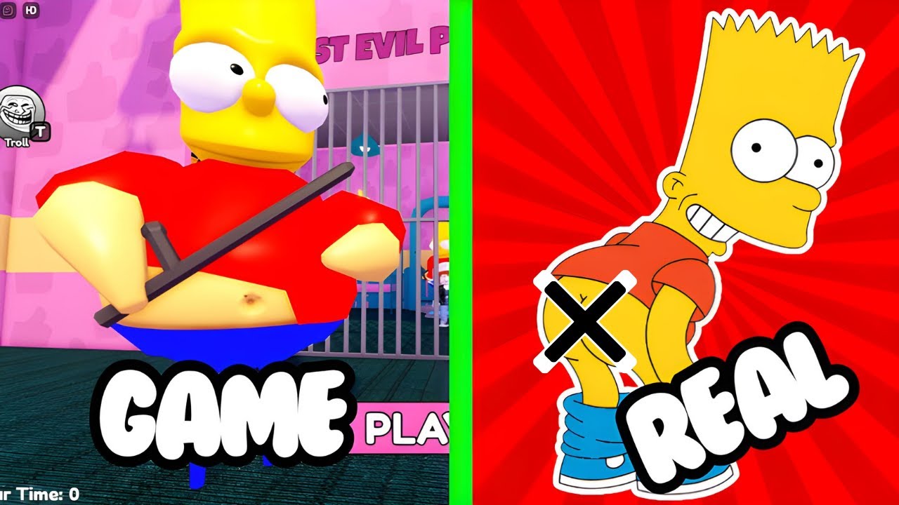 Simpsons Barry's Prison Run / Roblox Games #roblox - YouTube