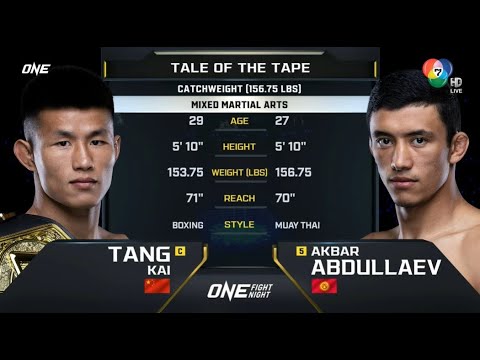 ถัง ไค vs อักบาร์ อับดุลลาเอฟ | ONE FIGHT NIGHT 27 | CH7HD | 11 ม.ค. 2568 - YouTube