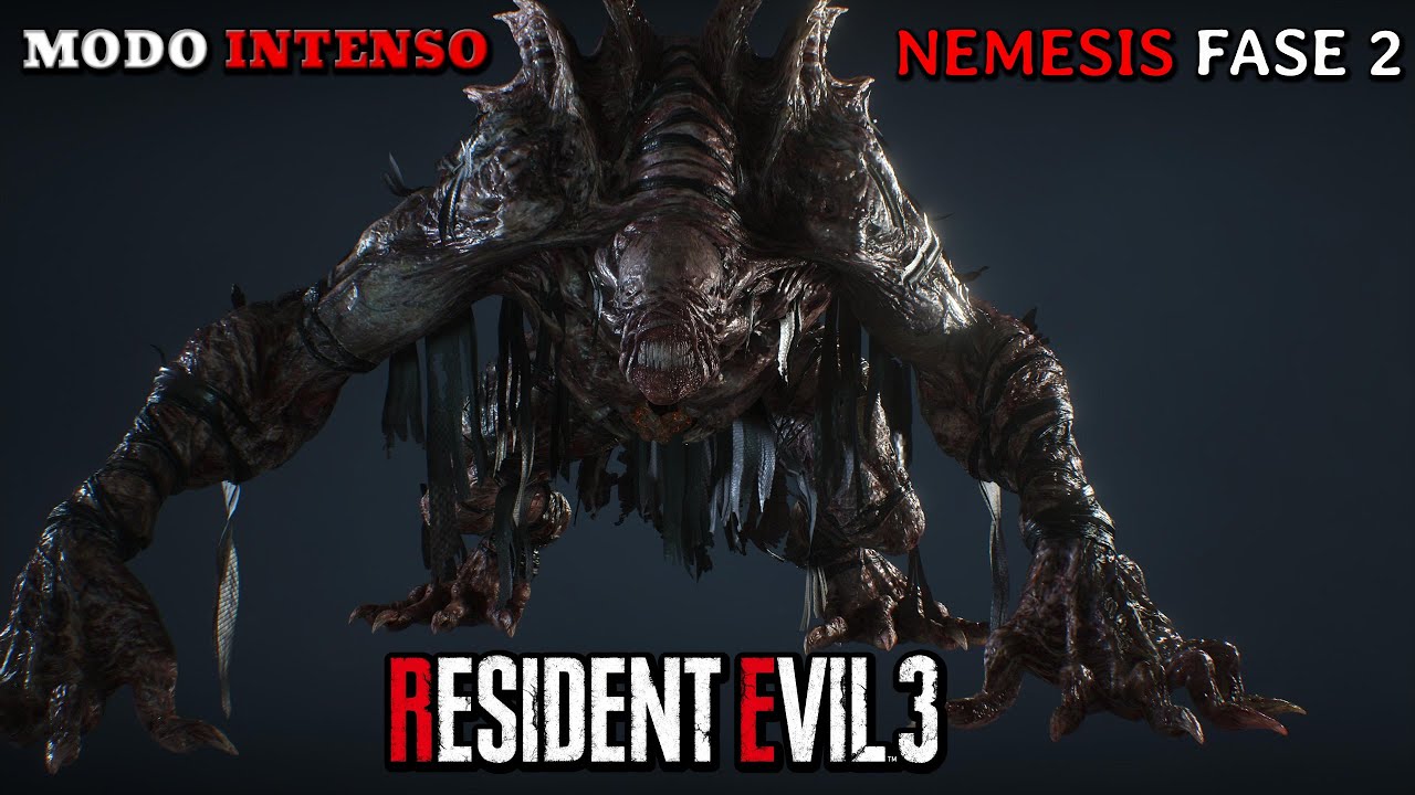 RESIDENT EVIL 3 REMAKE - NEMESIS FASE 2 (BOSS FIGHT) - MODO INTENSO ...