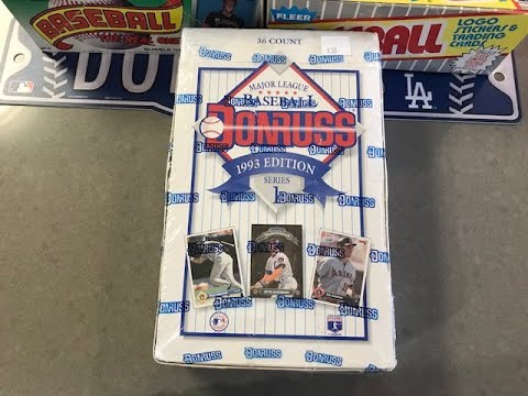1993 Donruss Baseball Series 1. Hunt For The Elites - Youtube