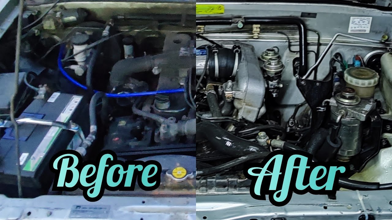 Super Cleaning The Diesel 4JB1 Engine Bay | Isuzu Invader TFR | Chasing ...
