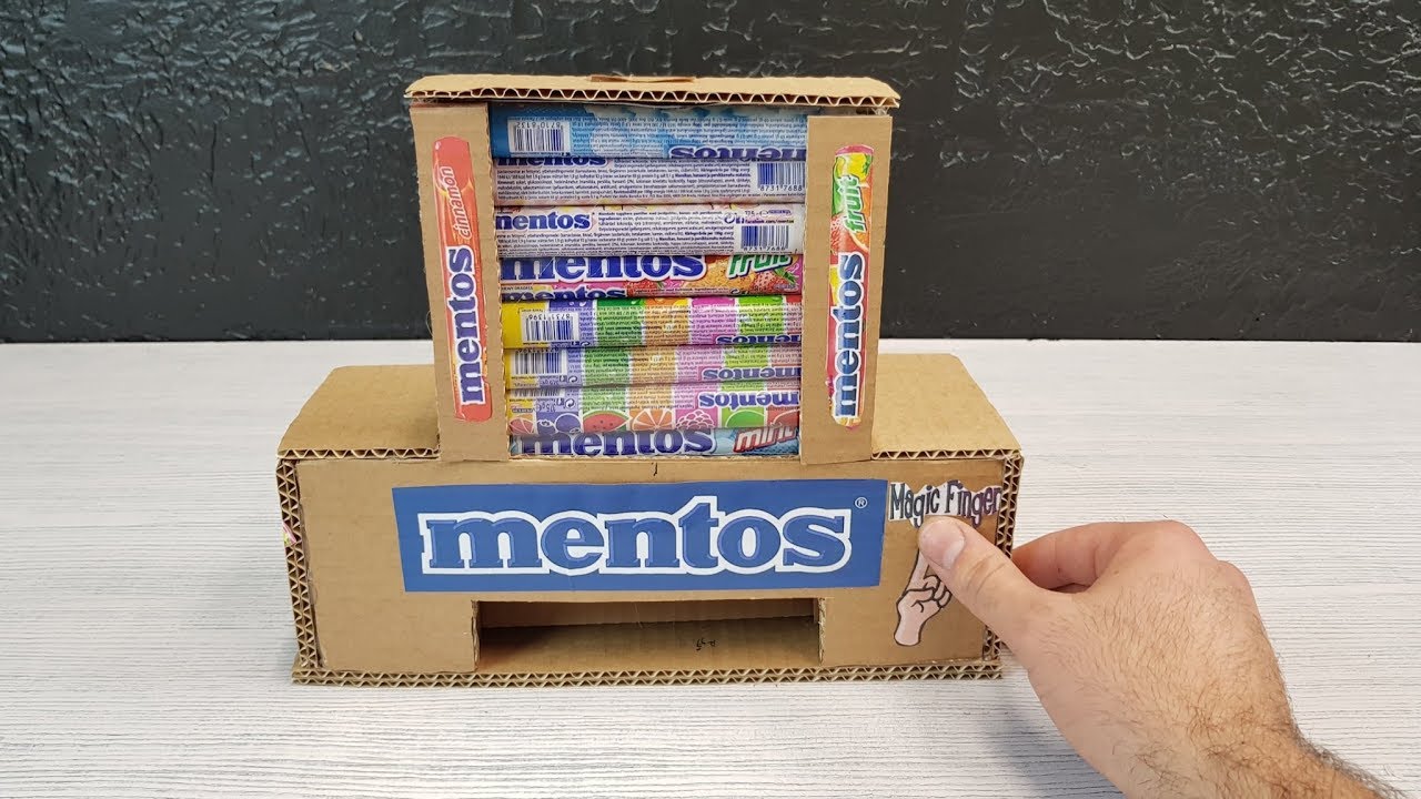 Amazing DIY - Mentos Vending Machine with Different ||Taste Mentos ...