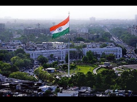 Waving Indian Flag Connaught Place | CP, Central Delhi - YouTube
