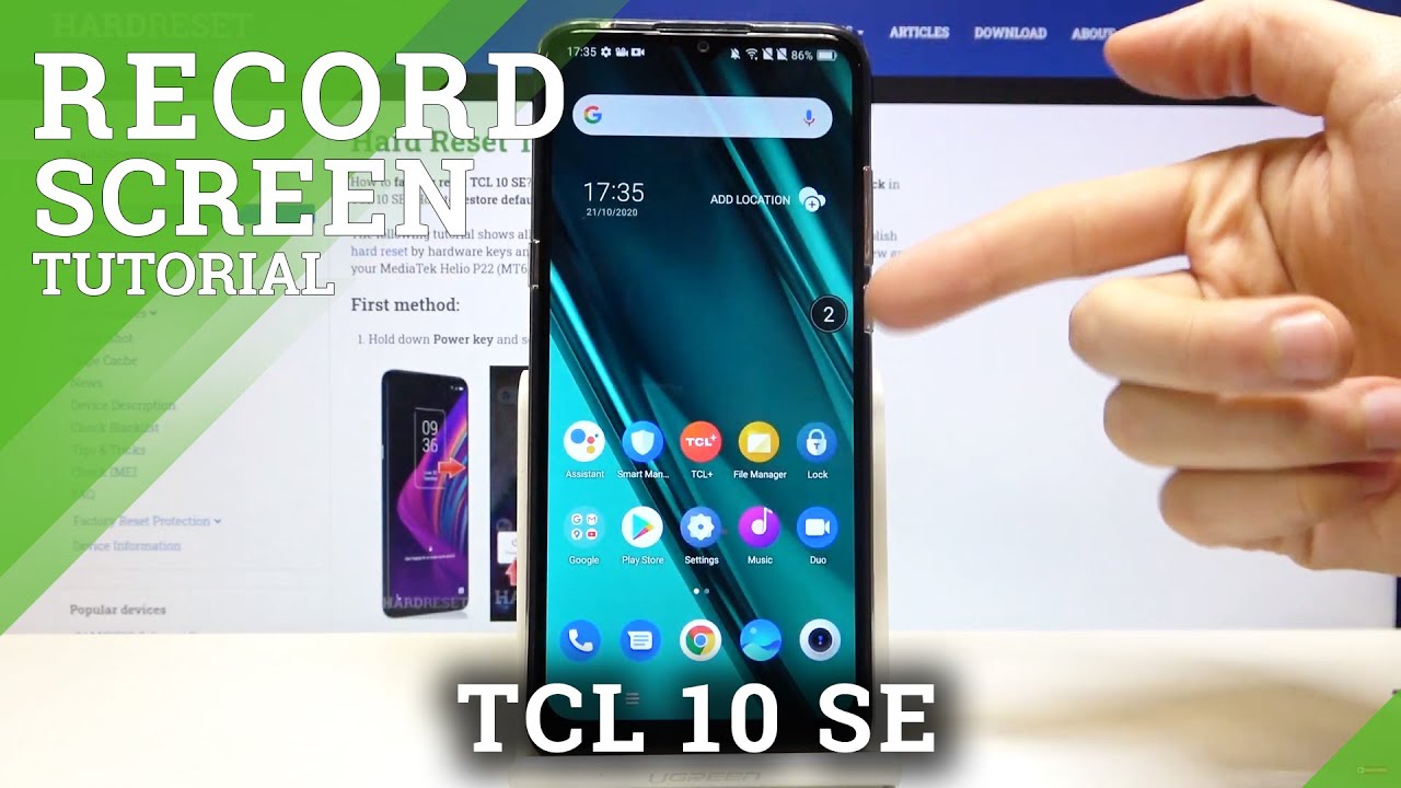 How to Record Screen on TCL 10 SE – Screen Recorder - YouTube