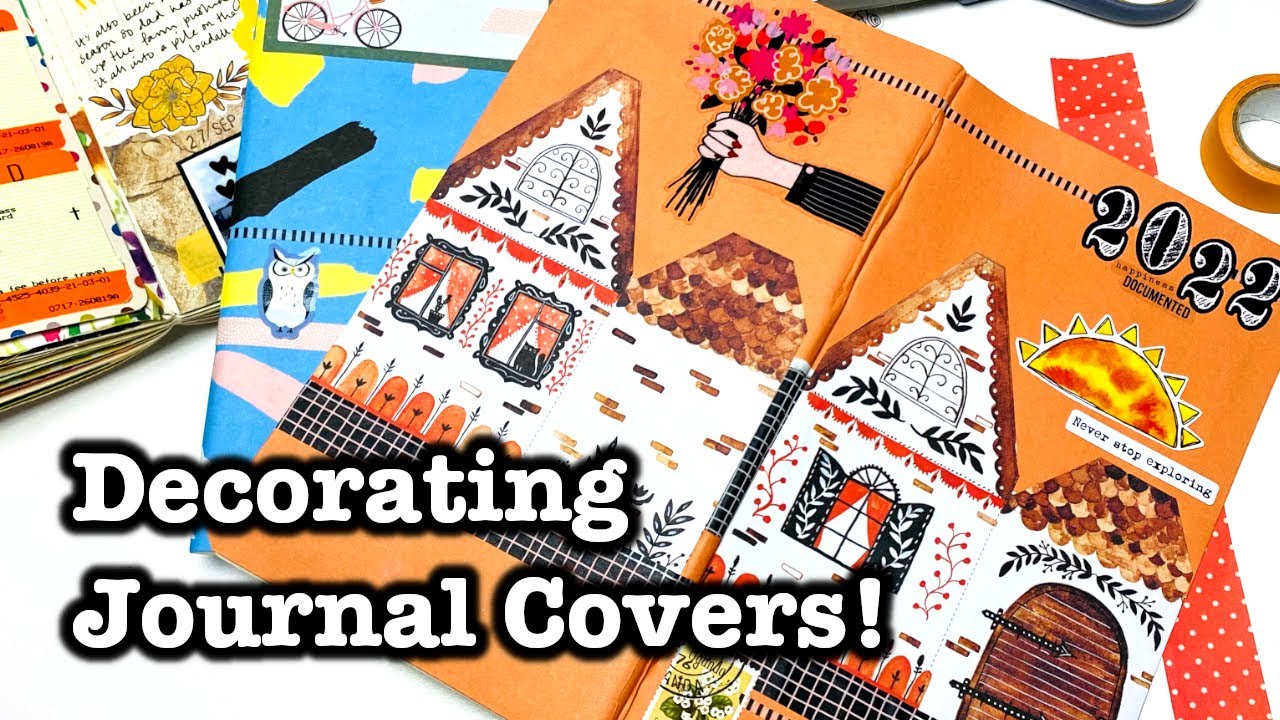 Let's decorate some journal covers! ️ - YouTube
